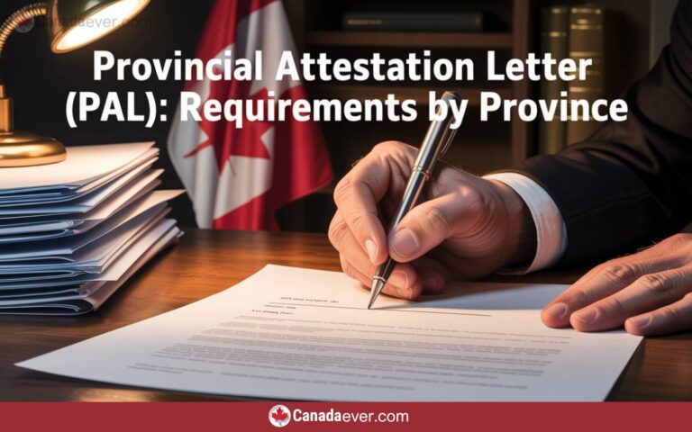 Provincial Attestation Letter (PAL): Requirements By Province