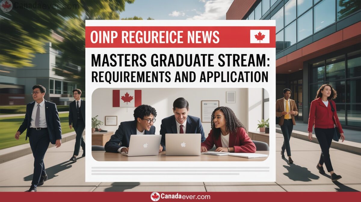 OINP Masters Graduate Stream: Requirements And Application